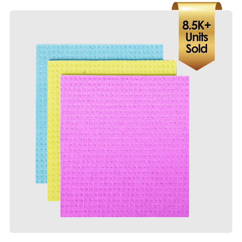 Kitchen Sponge Wipes – Ultra Soft, Reusable & Scratch-Free Cleaning ...